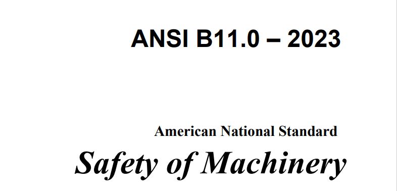 ANSI B11.0 : Sécurité des machines - Gt-Engineering