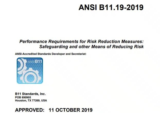 ANSI B11.19 : moyens de réduire les risques - Gt-Engineering