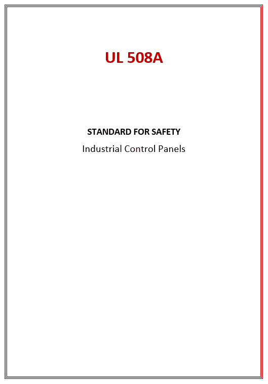 UL 508A Industrial Control Panels - USA Tutti gli Aggiornamenti