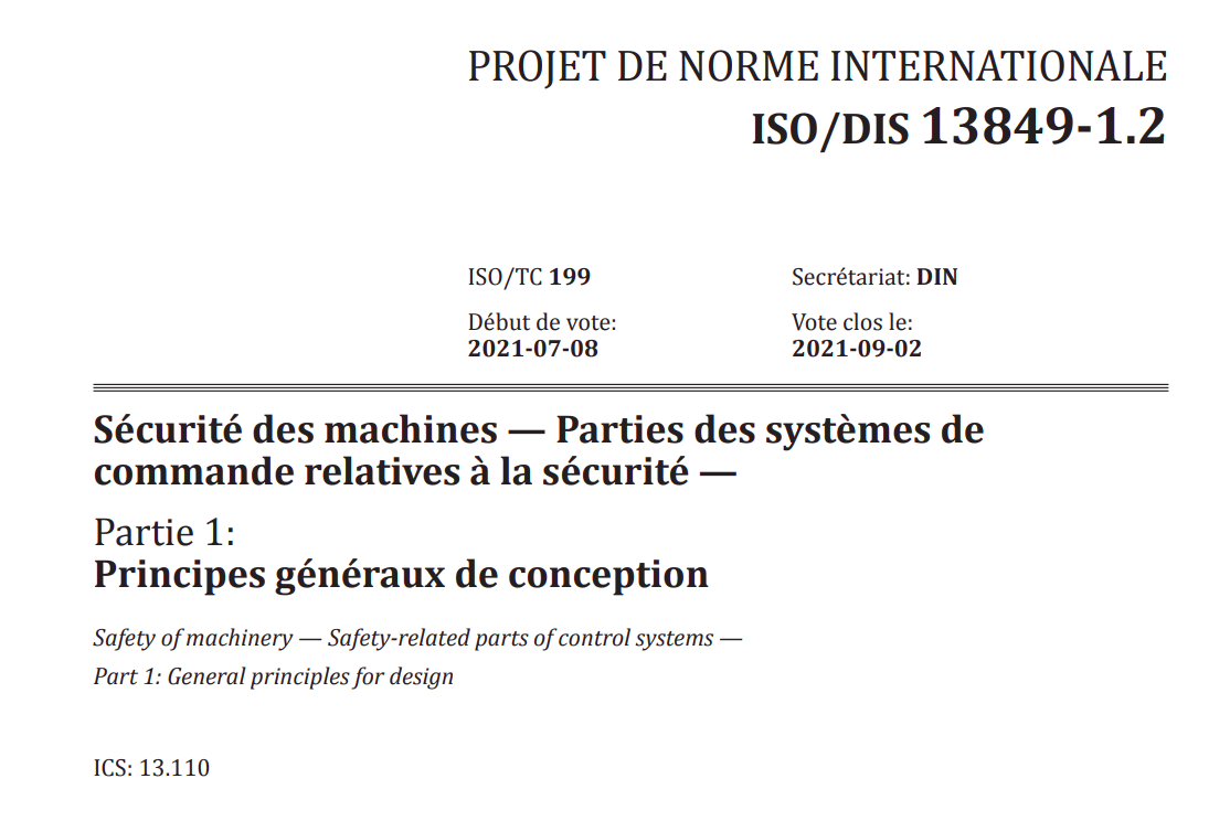 La nouvelle édition de l'ISO 13849-1: 2023 - Gt-Engineering